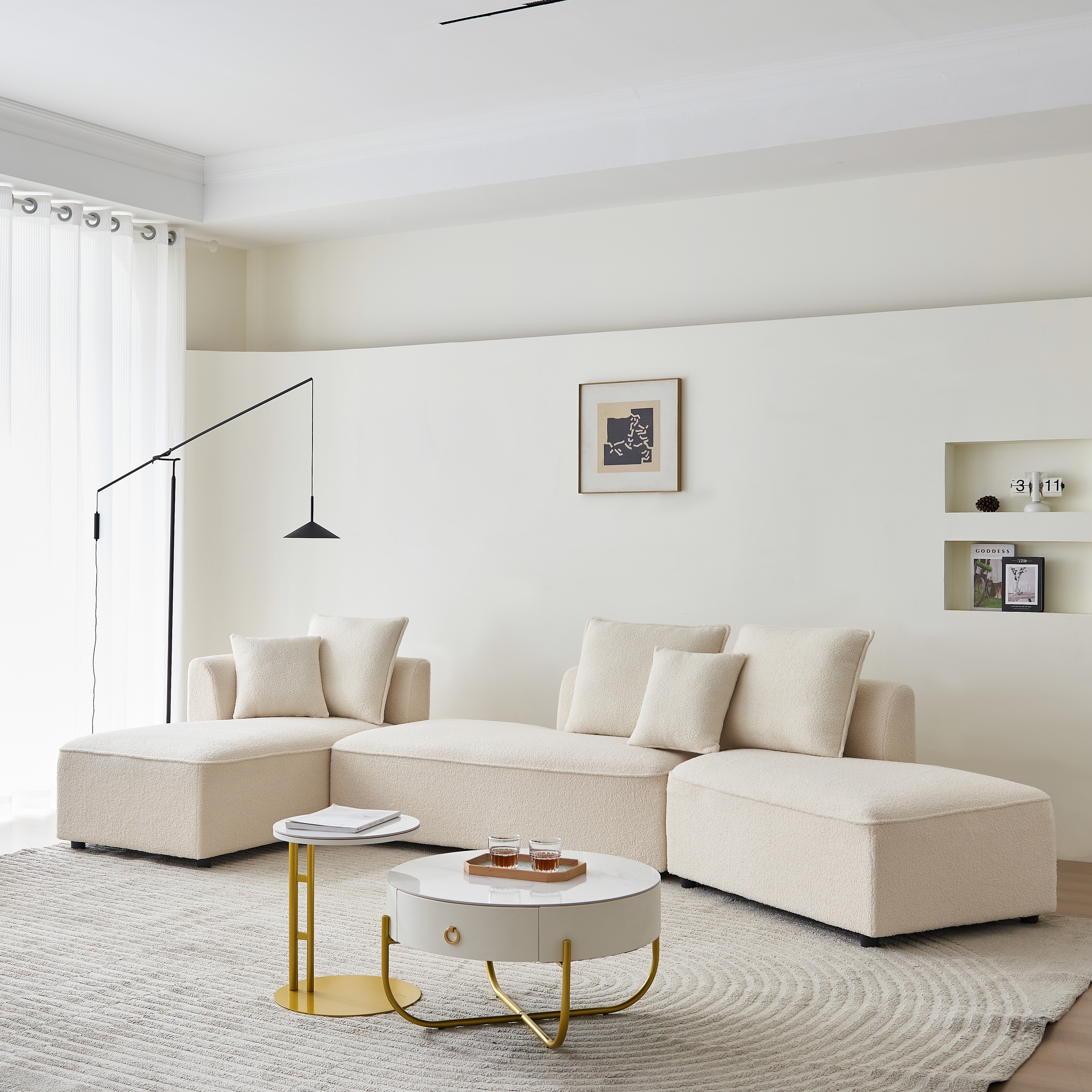 Curved, Mid-Century Modern Sectional Sofas - Bed Bath & Beyond