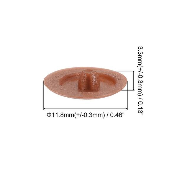 screw covers brown