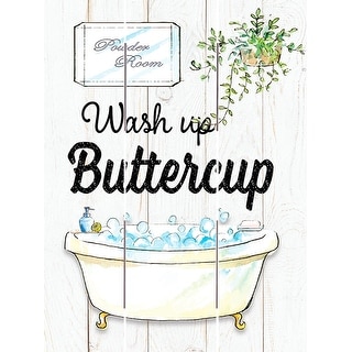 Wood Pallet Art - Wash Up Buttercup - Bed Bath & Beyond - 34493751