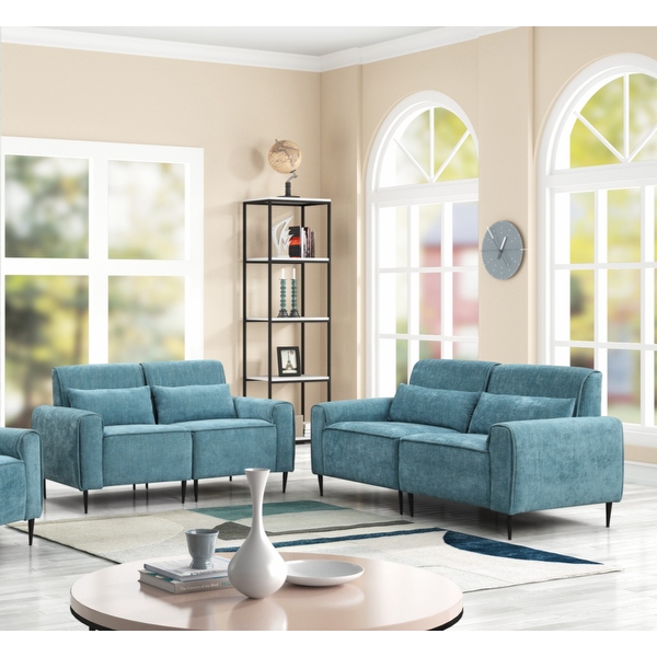 Valentina 74 Chenille Sofa Loveseat Living Room Set Bed Bath Beyond 40519297