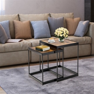 Set of 2 Modern Nesting End Tables - Bed Bath & Beyond - 37961812
