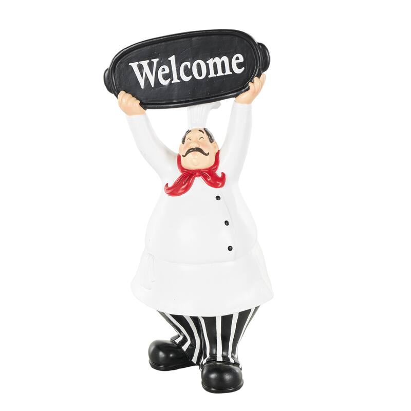 Polystone Chef Kitchen Decorative Figurine Decorative Sculpture with ...