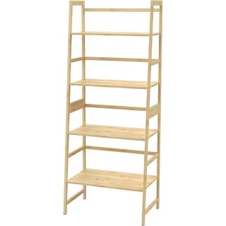 4 Tier Tall Bookshelf Open Ladder Shelf for Bedroom, Living Room ...
