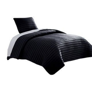 Cabe 2 Piece Twin Comforter Set, Polyester Puffer Channel Quilted ...