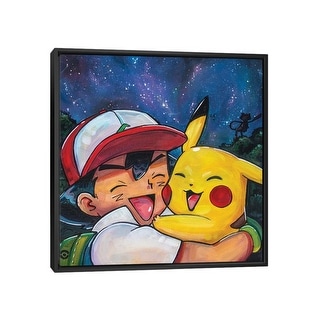 iCanvas "Ash And Pikachu" by Forrest Stuart Framed Canvas Print - Bed ...