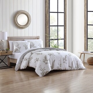 Willow Cotton Brown 3 Piece Comforter Set Full/Queen - Bed Bath ...