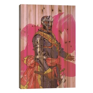 King MF Doom Print On Wood by Nick Cocozza - Multi-Color - Bed Bath ...