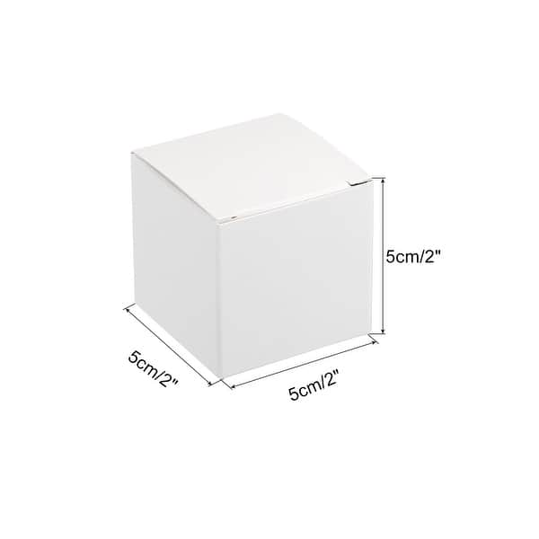 Paper Cardboard Boxes Gift Paper Box White 2x2x2 Inch for Gift Wrap ...