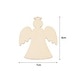 50 Pcs Wooden Christmas Ornaments Paintable Wooden Angel Crafts - Bed ...