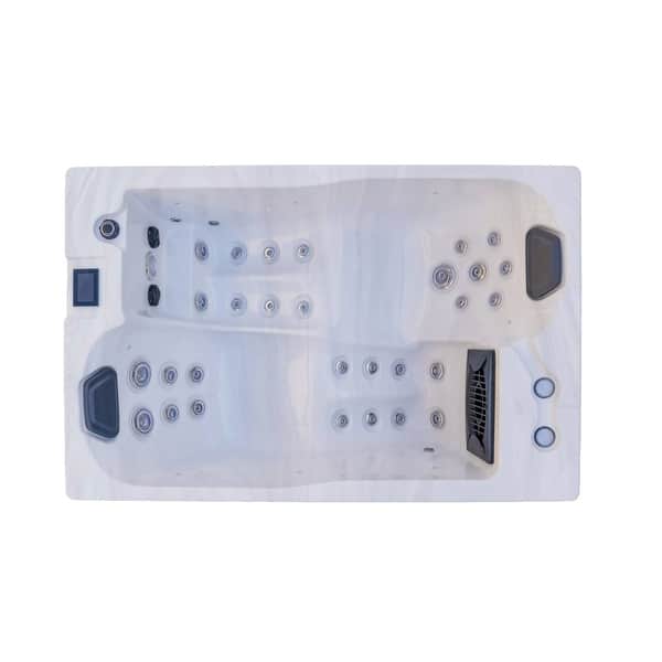 Luxury Spas Cascade 2 Person Dual Lounger Standard Spa 220V with 29 ...