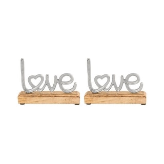 Love Table Decor (Set of 2) - Bed Bath & Beyond - 37528726