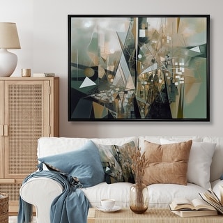 Designart "Exploring Cubist Abstractions Iii" Abstract Cubism Framed ...