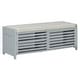 Distressed Shutter Storage Bench with Acacia Veneer - Bed Bath & Beyond ...