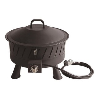 Living Accents Steel Round Propane Fire Pit 22" W - Bed Bath & Beyond ...