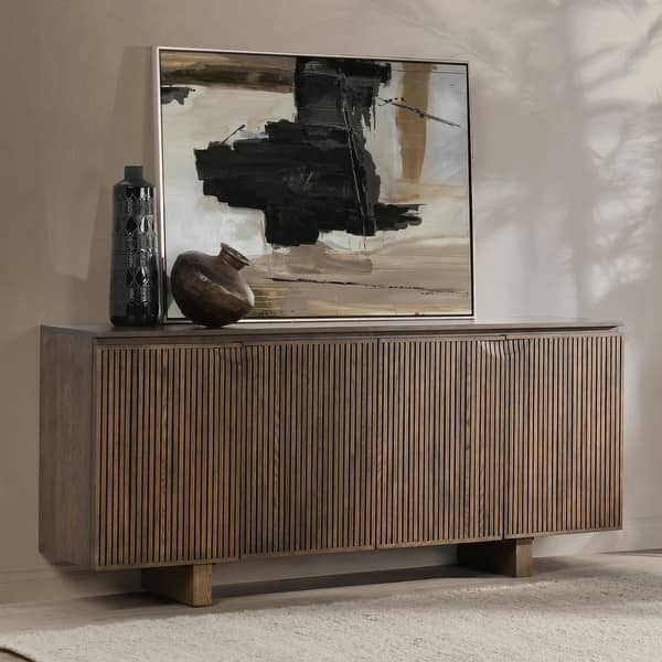 brown oak sideboard