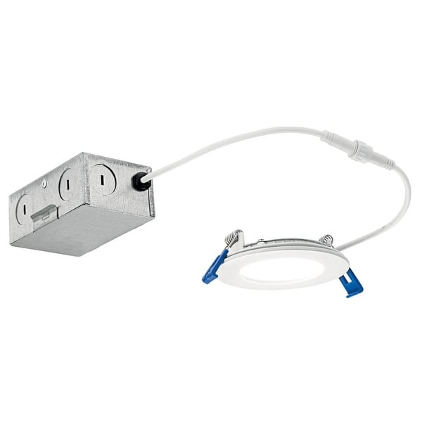Kichler LED Canless Recessed Light 3" Recessed Trim - IC Rated - 3000K ...