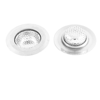 Shower Bathtub Sink Basin Net Strainer Drain Stopper 73mm Dia 2pcs ...