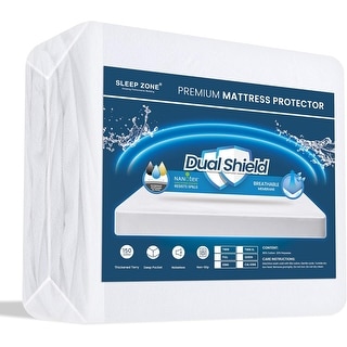 SLEEP ZONE Waterproof Mattress Protector - Bed Bath & Beyond - 40198500