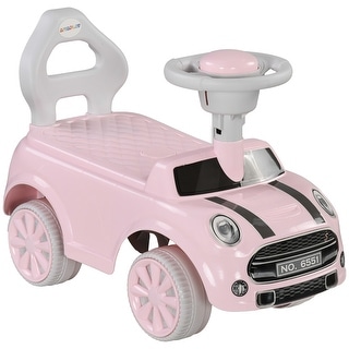 Safe Sliding Ride-On Toy for Toddlers, Foot-Powered Car with No-Tip ...