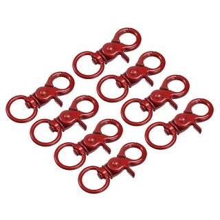 44mm Swivel Clasps Lanyard Snap Hook Claw Clasp for DIY Red, 8Pcs - Red ...