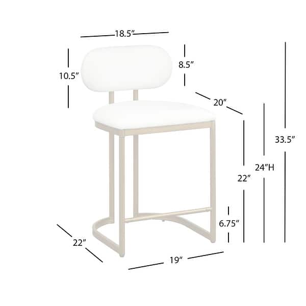 angelo:HOME Perry 24-Inch Metal Counter Stools (Set of 2) - Bed Bath ...