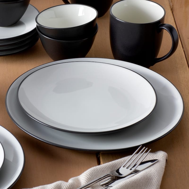 Black Dinnerware Sets - Overstock