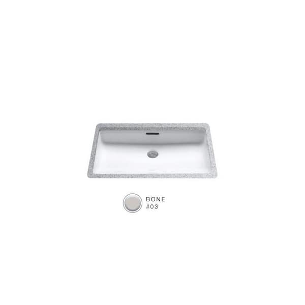 TOTO LT191G 20-1/2" Undermount Bathroom Sink with Overflow and - Bed ...