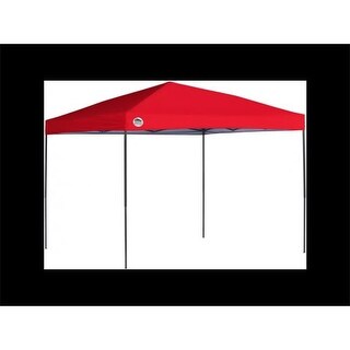 157377DS ST100 10 x 10 ft. Straight Leg Canopy, Red Cover - Black Frame ...