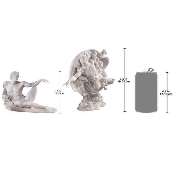 Design Toscano The Creation of Adam Bonded Marble Statue Set - Bed Bath ...