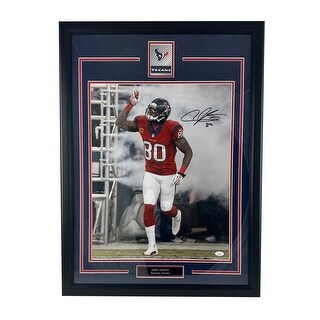 Andre Johnson Signed Houston Texans Framed Photo with Medallion - 22.5 ...