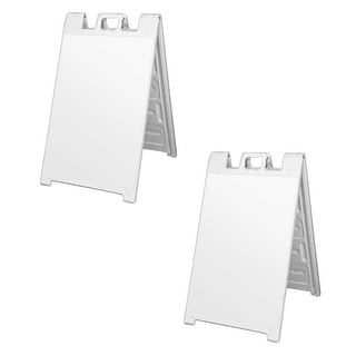 Plasticade Signicade Portable Folding Sidewalk Double Sided Sign Stand ...