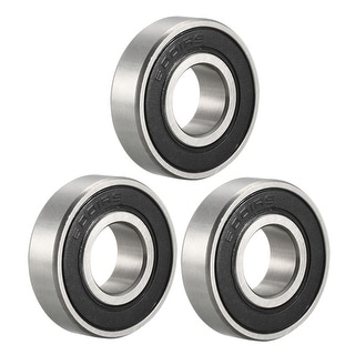 6001-2RS Deep Groove Ball Bearing 12x28x8mm Double Sealed Chrome ...