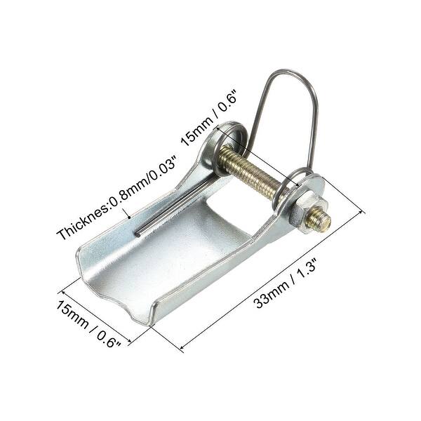 1.3'' Replacement Hooks Latch, Metal Receiver Hitch for Trailer, Silver ...