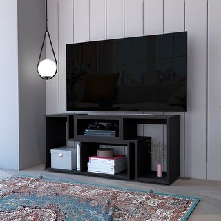 Rectangle Reversible TV Stand Black - Bed Bath & Beyond - 38943767