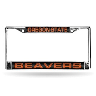 Collegiate Oregon State Laser Chrome Acrylic License Plate Wall Frame ...