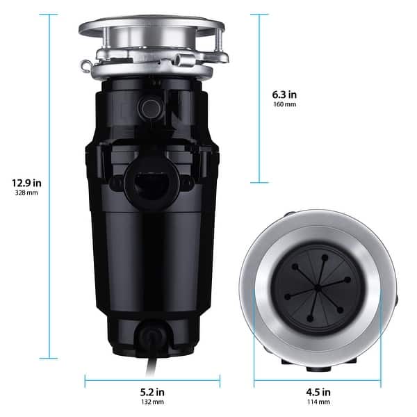 Waste Maid 1/3 HP Garbage Disposal, Continuous Feed, Anti-Jam - 1/3 hp ...