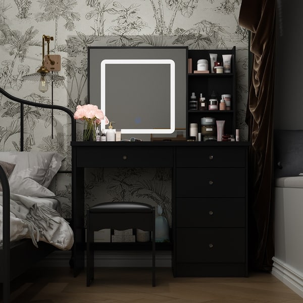 ikea makeup table black