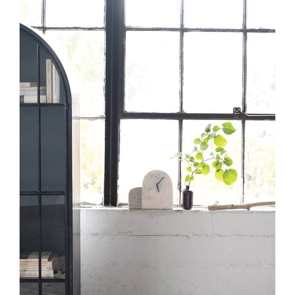 Two-Tone Arched Marble Mantel Clock - Bed Bath & Beyond - 35626193