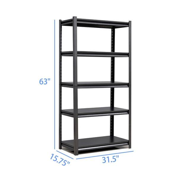 5-Tier Adjustable Metal Shelving Unit for Garage Basement - Bed Bath ...