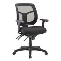Eurotech Seating Apollo Ergonomic Task Chair, Black, Mid Back - Bed ...
