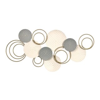 Contemporary Layered Metal Plate Wall Decor - Bed Bath & Beyond - 39675670