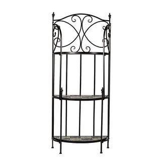 HomeView Design 48.8" H Multicolor Ceramic/Metal Foldable Rack Stand w ...