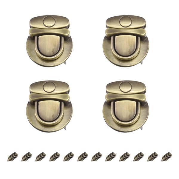 Turn Lock Clasp 39mm x 35mm Zinc Alloy Purse Closure Twist Lock 4Pcs ...
