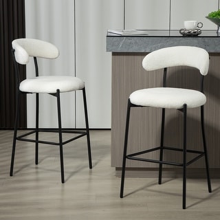 White High Bar Stools Counter Reception Chair Island Dining Chair - Bed ...