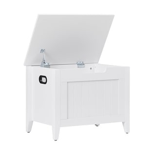 Storage Chest, Upholstered Storage Trunk with 2 Safety Hinges, Storage ...