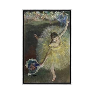 iCanvas "End of an Arabesque, 1877 " by Edgar Degas Framed - Bed Bath ...
