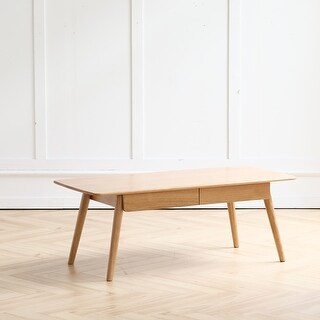 Christopher Knight Home - Rowan Solid Oak Coffee Table with Storage ...