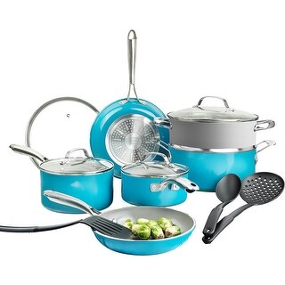 15 Piece Ceramic Cookware Set Nonstick Cookware Set, Kitchen Cookware ...