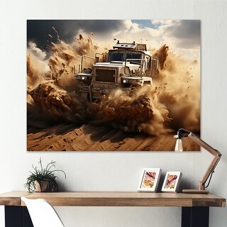 Designart "Military Truck Mechanized Warfare " Military Wall Art - Bed ...
