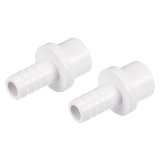 2pcs PVC Pipe Fitting Straight Tube Hose Connector White - Bed Bath ...